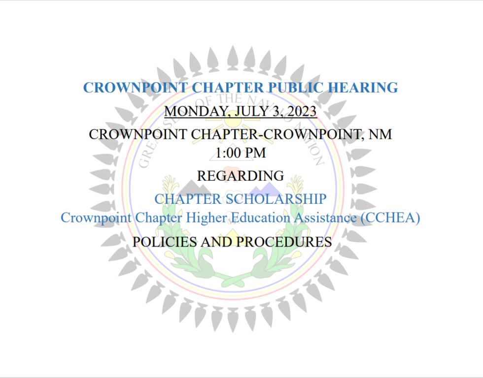 Announcements | Crownpoint