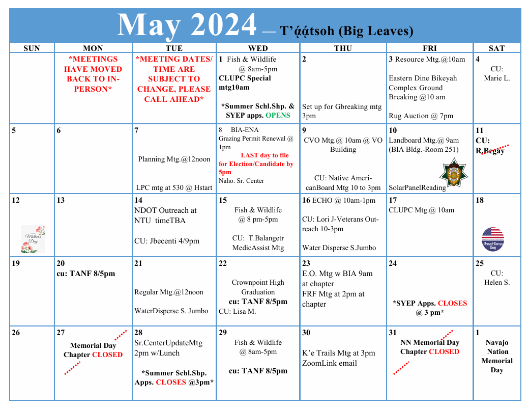 Announcements | Crownpoint